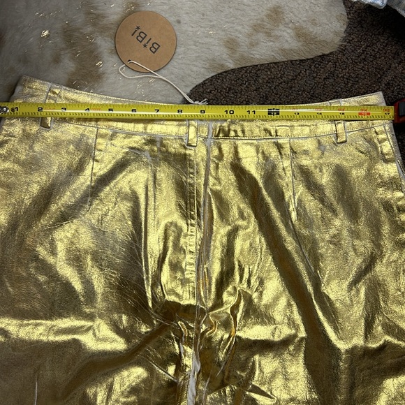Bibi Clothing | Pants & Jumpsuits | Gold Metallic Pants | Poshmark